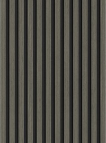 Mexen Lam-F, akustické stěnové lamely 275 × 30 cm, plstěný podklad 8 mm, technická dýha, dub onyxový, S105-275307-3015-010