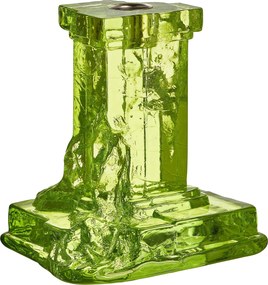 Svícen na klasickou svíčku Rocky Baroque 15 cm zelený