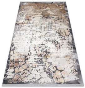 Moderní kusový koberec LUCE 74 Vintage abstraktní šedý hořčicový Rozměr: 115x170 cm
