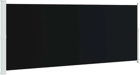 Zatahovací boční markýza 200 x 514 cm černá 313417