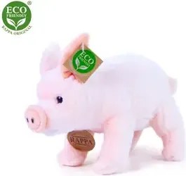 Rappa Plyšové prase domácí stojící 20 cm / ECO-FRIENDLY / od 0 let