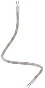 creative cables Creative flex - ohebná trubice potažena světlou směsí textilií RM72 Délka: 90 cm, Barva komponentu: Matná bronz