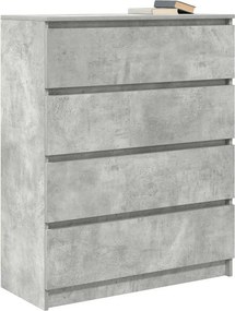 Příborník betonově šedý 80x35x99 cm kompozitní dřevo 3328483