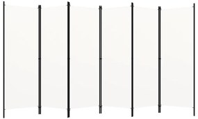 6dílný paraván bílý 300 x 180 cm 320727