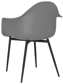 Jídelní židle 4 ks šedé PP,  338080