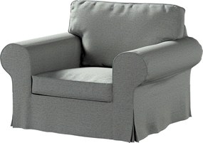Potah na křeslo IKEA Ektorp barva modrá látka pletený vzor