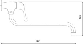Novaservis Titania Iris Umyvadlová baterie na studenou vodu, chrom, 92007,0
