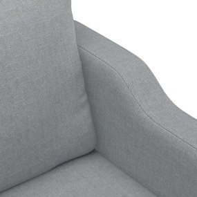 3dílná sedací souprava s poduškami světle šedá textil 3201770