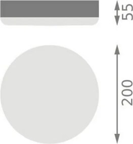 LED svítidlo s pohybovým čidlem LEDVANCE SF Circular Slim 19W 4000K 200mm IP65 4099854102592
