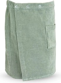 Pánský bavlněný froté kilt do sauny a wellness Comfort olivový