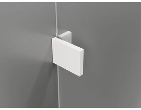 Mexen Lunar-B, výklopný sprchový kout levý 100 x 70 cm, 8mm čiré sklo, bílý profil, 832-100-070-20-00-L