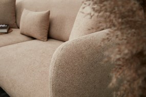 Atelier del Sofa 3-místná pohovka Simena - Beige, Béžová, Zlatá