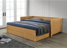 Rozkládací postel 90/180x200, dub, GORETA Kondela 0000240360