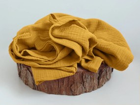 Nelly Mušelínový ručník - Žlutý 45x100 cm