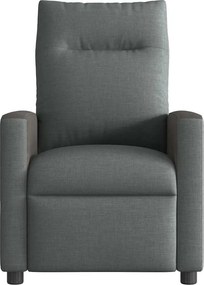 Elektrické polohovací křeslo tmavě šedé textil 3324039