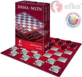 EFKO Hra DÁMA a MLÝN na cesty *SPOLEČENSKÉ HRY* ef54941