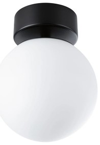 Paulmann 71072 Gove, koupelnové stropní svítidlo LED 9W 3000K, černá, průměr 17cm, IP44