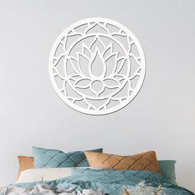 dřevo života Dřevěný obraz LOTUS MANDALA Zvolte barvu dekoru: Bílá, Rozměry šxv (cm): 60x60
