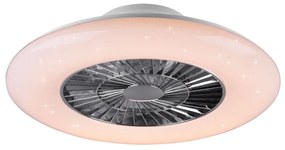 R62402106 TRIO RL Visby stropní LED svítidlo s ventilátorem 40W 4000lm 3000-6000K IP20 bílá s dálkovým ovládáním