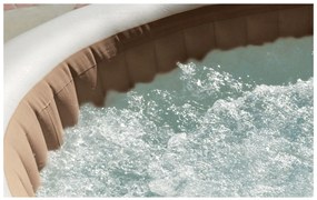 Intex | Vířivý bazén Pure Spa Bubble HWS 8 NP + Solární sprcha UNO 35 l hliníková s LED světlem | 19900165