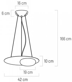 Klausen 111100 - LED Lustr na lanku PETIT LED/12W/230V černá