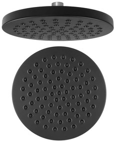Aqualine - Hlavová sprcha, průměr 20 cm, černá mat SC120