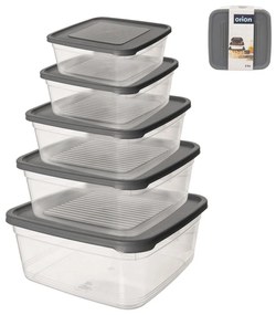 Orion Plastové krabičky na jídlo, sada 5ks, FESTIVA