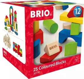 BRIO Barevné kostky 25 dílků / od 12 měsíců