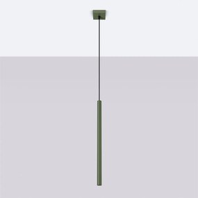 Sollux Lighting Závěsné svítidlo PASTELO 1 olivově zelené