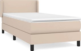 Box spring postel s matrací cappuccino 100x200 cm umělá kůže 3130648
