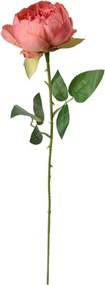 Dekorace růžová umělá květina růže - 8*8*62 cm
