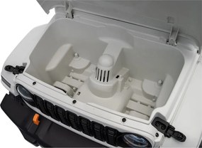 LEAN CARS Akumulátorové vozidlo Jeep Rubicon DK-JWR558 24 V, bílé