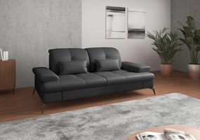 XXXLutz 2,5SEDÁK, černá, pravá kůže Sit & More - Pohovky - 000144012184