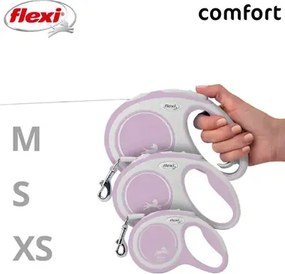 Flexi Comfort M pásek 5m růžové / Vodítko