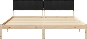 Rám postele Hnědo-černá 180 x 200 cm Masivní borovicové dřevo 3394355