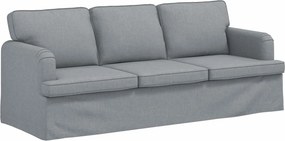 Set pohovek 2 ks Světle šedá textil 3407604