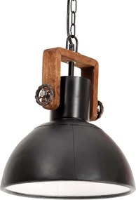 Industriální závěsné svítidlo 25 W černé kulaté 30 cm E27 320536
