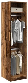 Šatní skříň old wood 50 x 50 x 200 cm kompozitní dřevo 3307790
