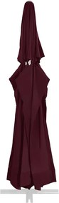 Náhradní potah na zahradní slunečník bordeaux červený 610 cm 312550