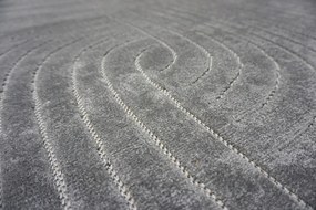 BE Koberec Zen Garden Collection 2403 GREY - šedý obdélníkový Rozměr: 60x100 cm