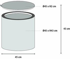 Flamingo Škrabadlo pro kočky 3v1 OTTOMAN béžová, 46 cm