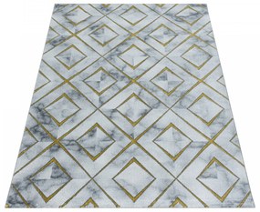 Ayyildiz, Kusový koberec Naxos 3811 gold, 140x200, šedá, kancelář