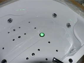 BPS-koupelny Hydromasážní vana HYD-CA631L 180x120 LEVÁ bez ohřevu vody