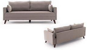Designová rozkládací sedačka Marisela 208 cm krémová