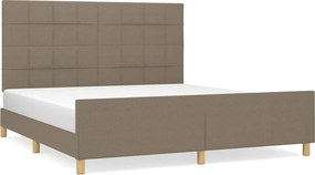 Rám postele bez matrace taupe 180 x 200 cm textil 3125077