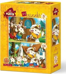 ART PUZZLE 5552 Puzzle Roztomilá telátka / 12+24 dílků / od 3 let