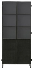 OnaDnes -20% House Doctor Černá kovová vitrína Collect 200 x 90 cm