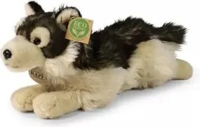 RAPPA Plyšový vlk ležící 32 cm / ECO-FRIENDLY / od 0 let
