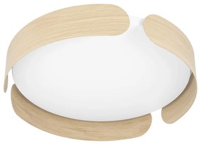 LED stropní svítidlo v bílé a přírodní barvě VALCASOTTO – EGLO