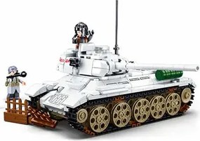 Sluban WWII M38-B0978 Bitva o Budapešť Bílý tank T-34/85 / LEGO-kompat